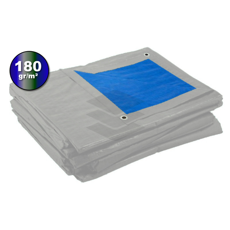 Blauw/grijs afdekzeil | Afdekzeilen.nl